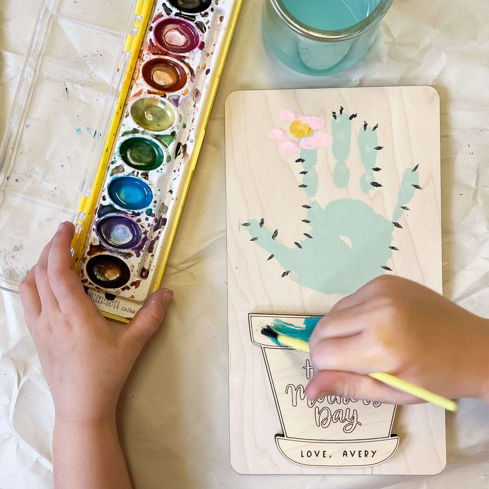 Wood Handprint Craft Kit for Mother's Day + Teacher's Appreciation ...