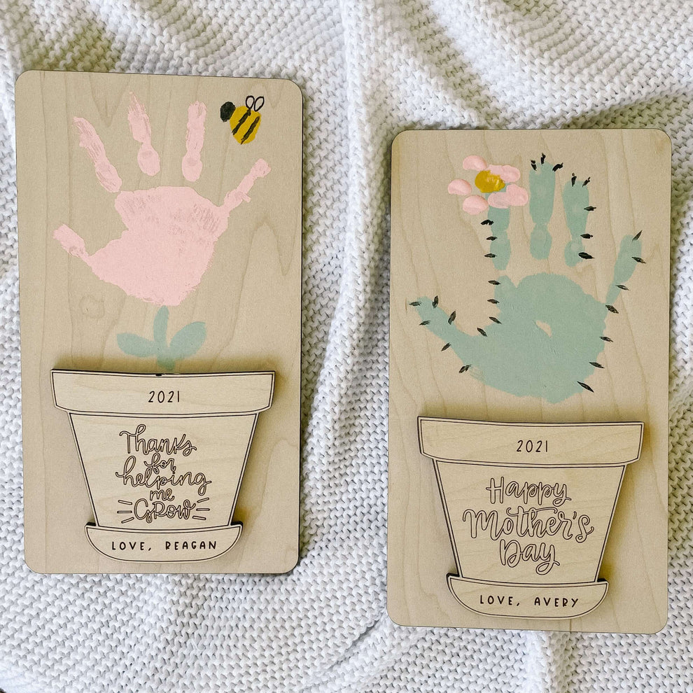 Wood Handprint Craft Kit for Mother's Day + Teacher's Appreciation ...