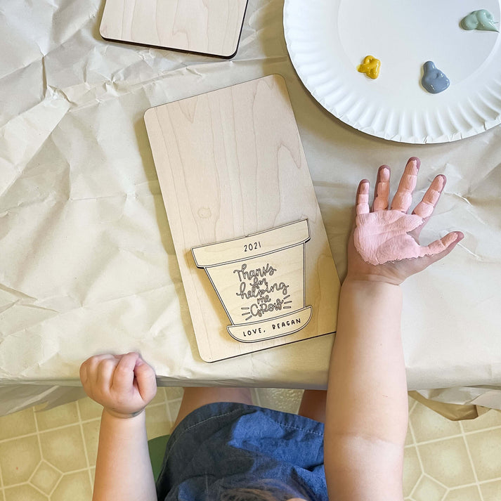 Wood Handprint Craft Kit for Mother's Day + Teacher's Appreciation ...