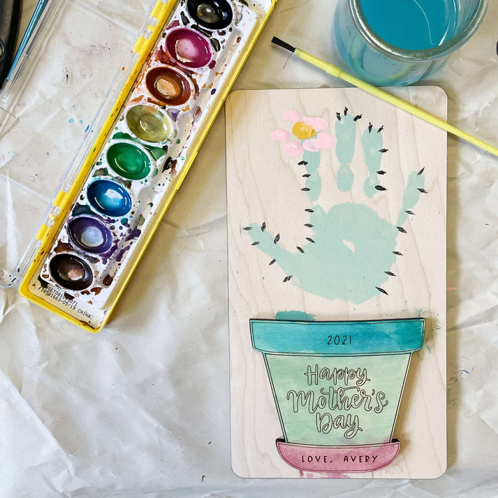 Wood Handprint Craft Kit for Mother's Day + Teacher's Appreciation ...