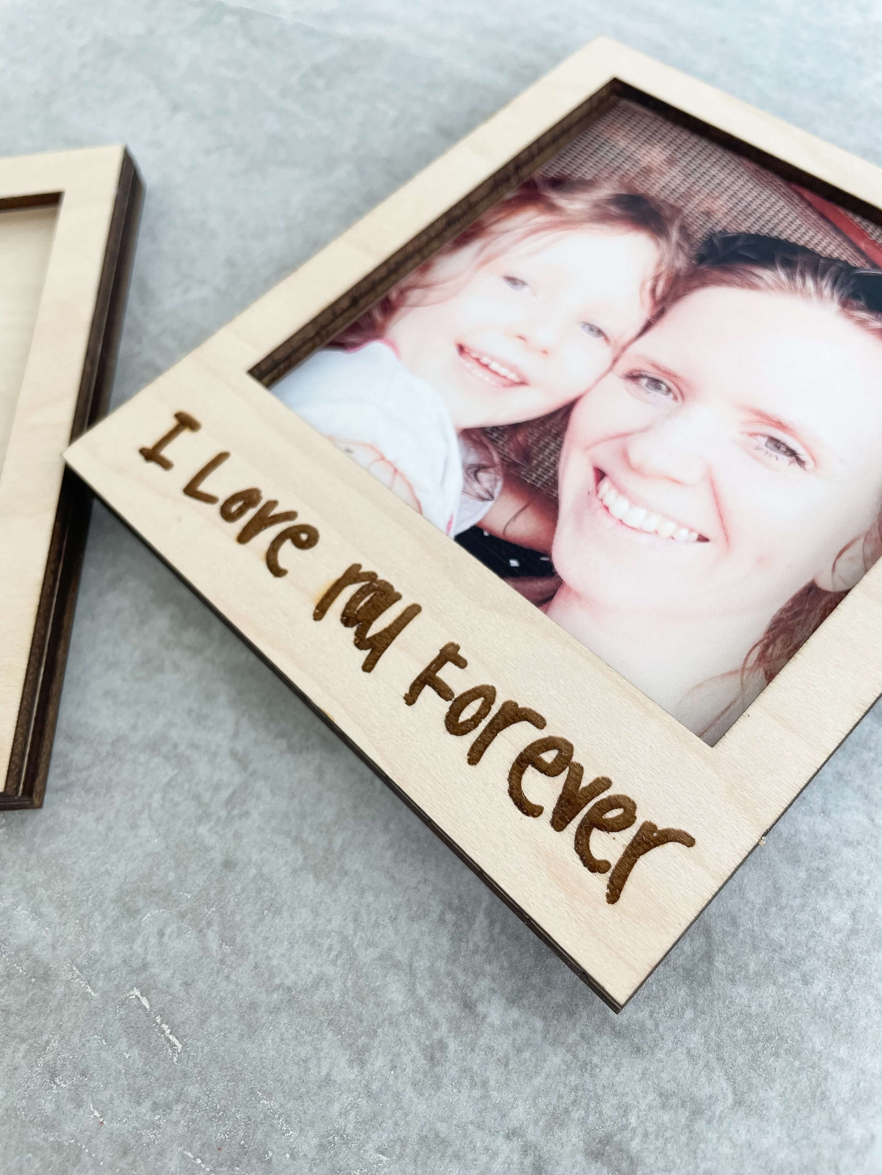 Personalized Magnetic Wood Photo Frame | Grandparent Gift – Grace ...